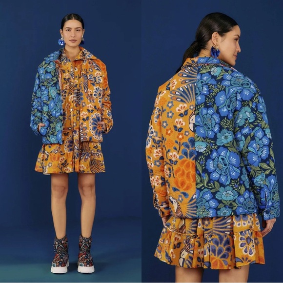 FARM Rio | Jackets & Coats | Farm Rio Mixed Print Yawanawa Reversible ...